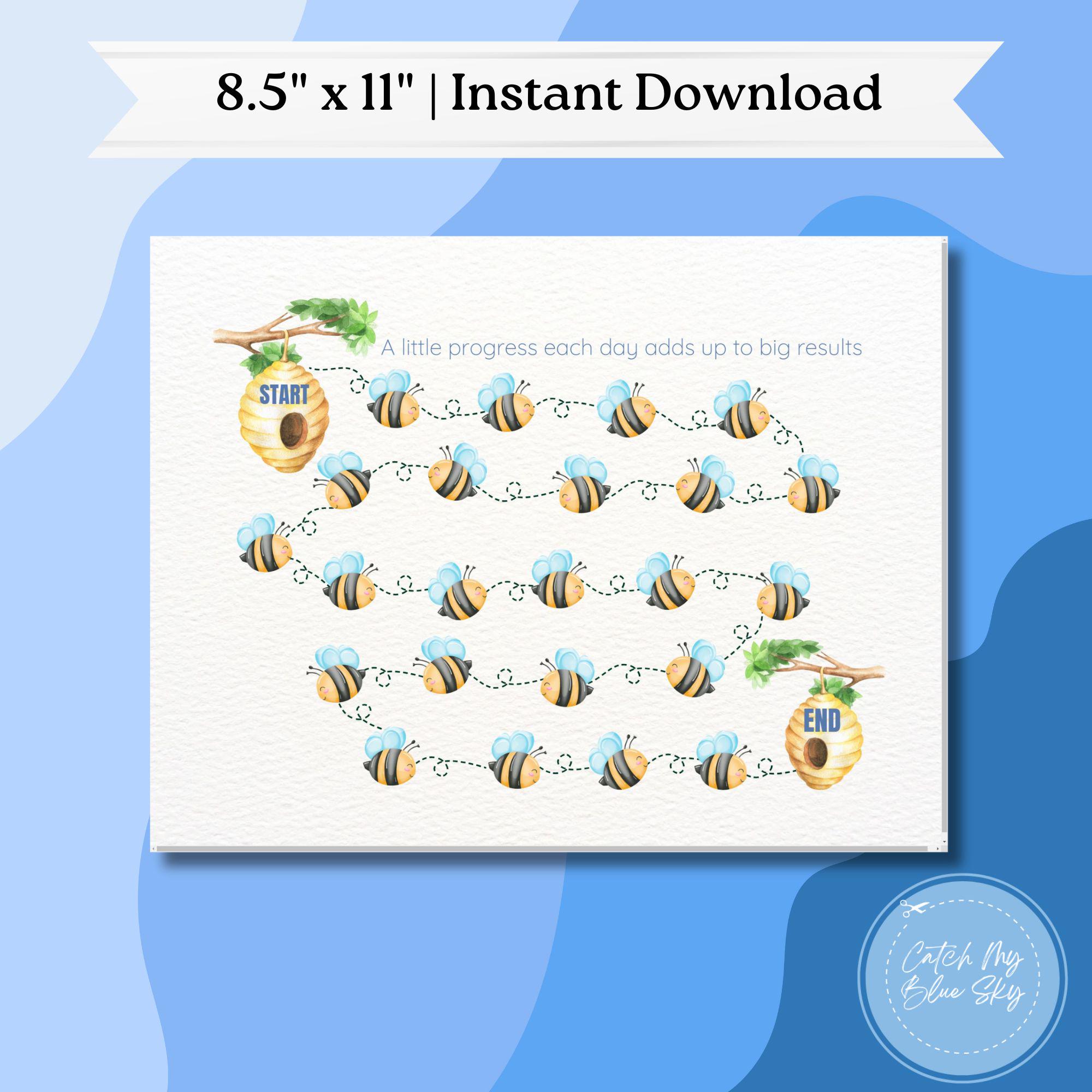Bee Chart Tracker,printable Task Tracker,habit Tracker,productivity ...