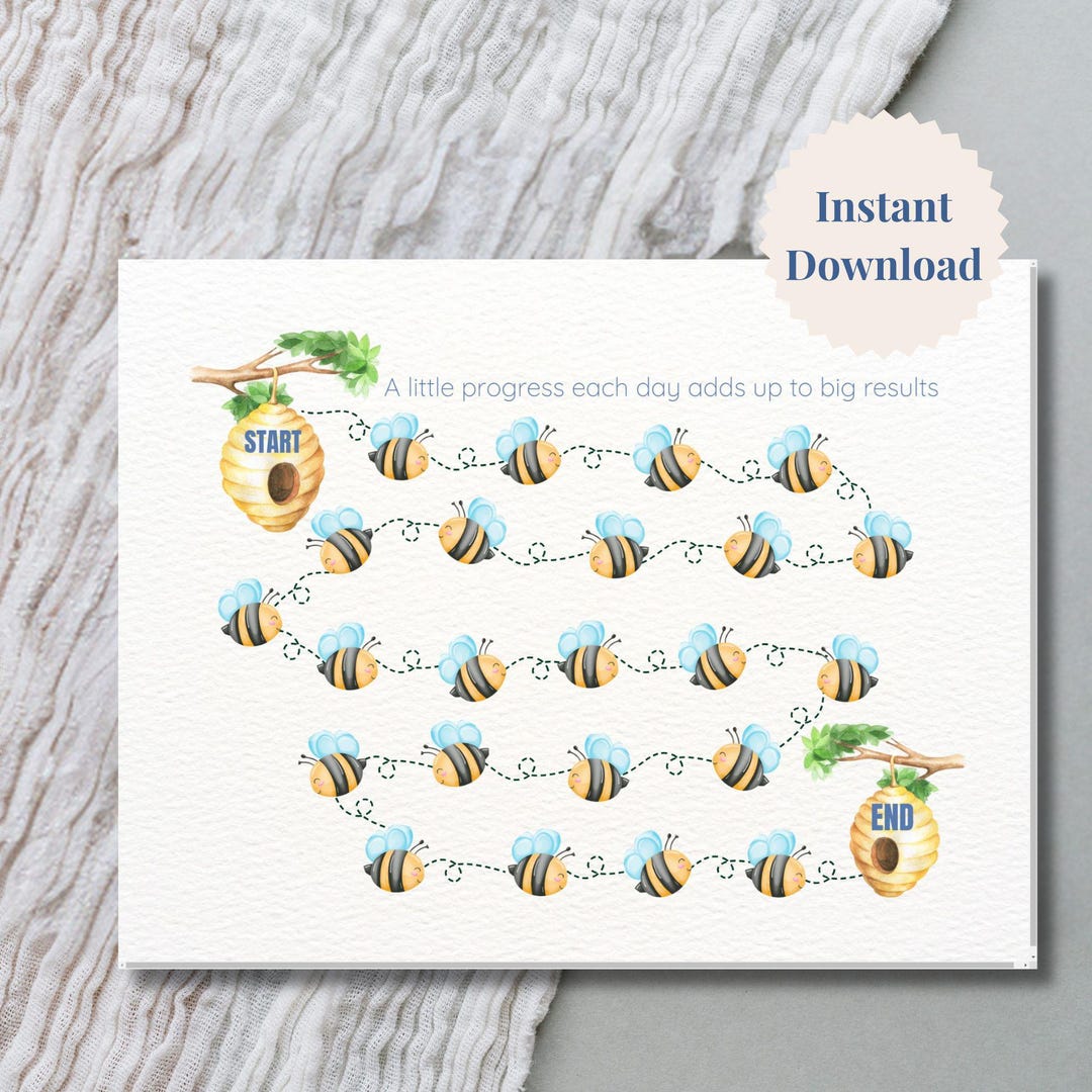 Bee Chart Tracker,printable Task Tracker,habit Tracker,productivity ...