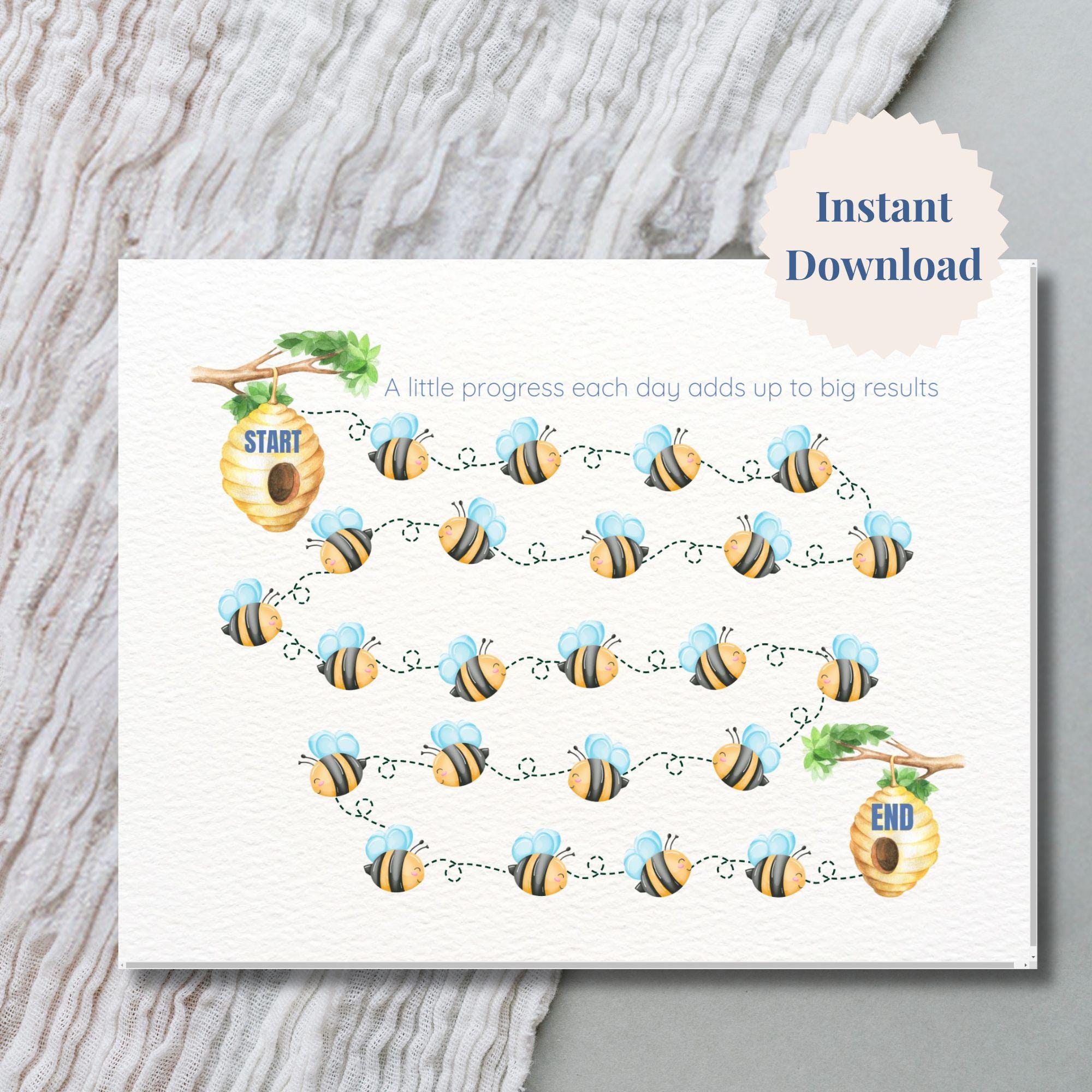 Bee Chart Tracker,printable Task Tracker,habit Tracker,productivity ...