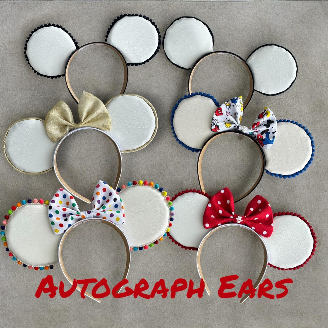 Autograph Ears, Personalized Mickey Ears, Personalized Autographed Ears ...