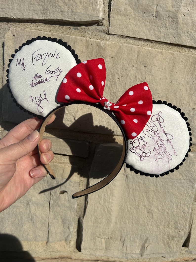 Autograph Mickey Ears: Signature Keepsake - Etsy