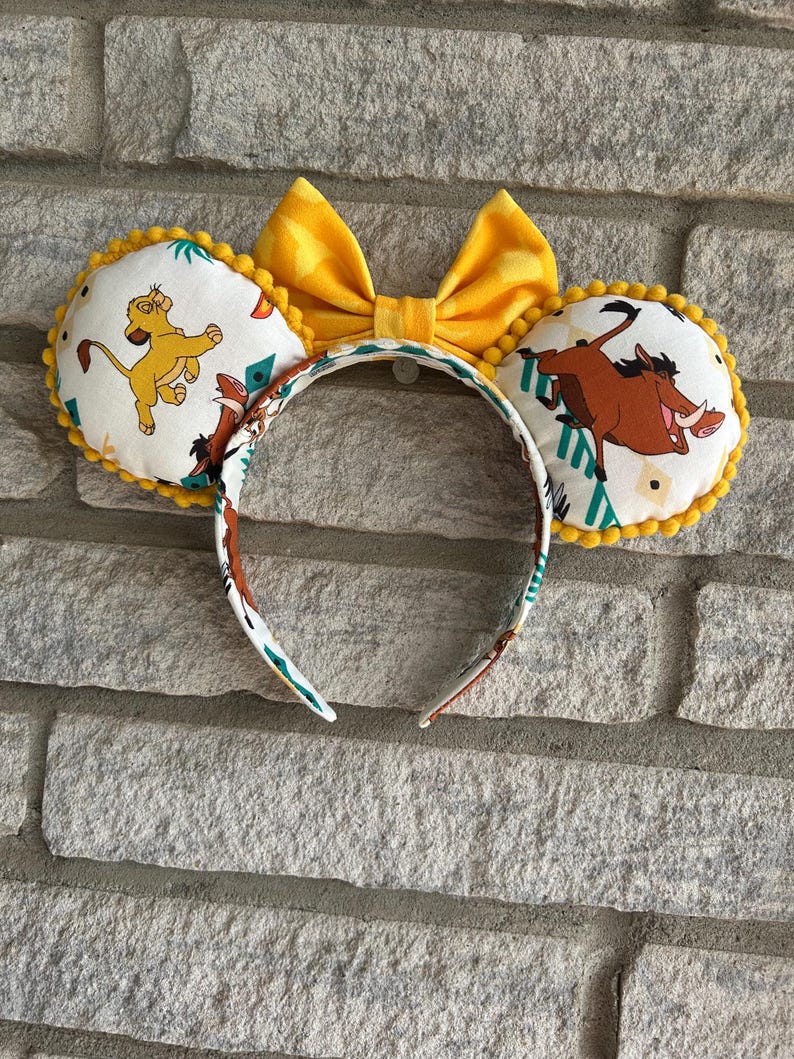 Lion King Ears, Simba & Pumbaa Mouse Ears, - Etsy