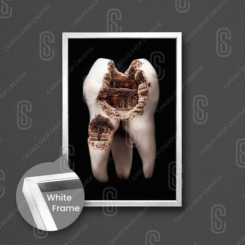 Tooth Wall Decor, Dental Clinic Wall Art, Dentist Wall Decor, Antient ...
