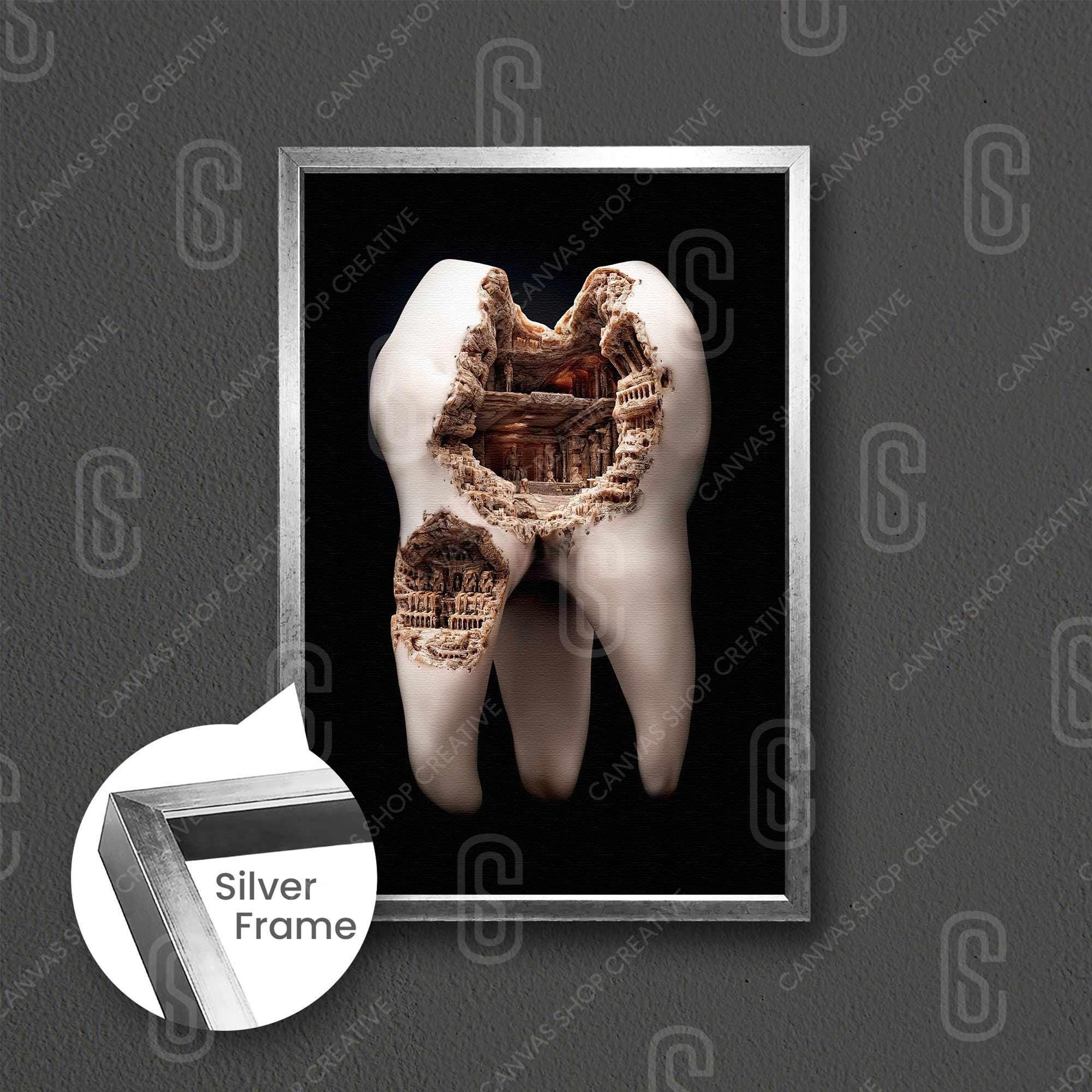 Tooth Wall Decor, Dental Clinic Wall Art, Dentist Wall Decor, Antient ...