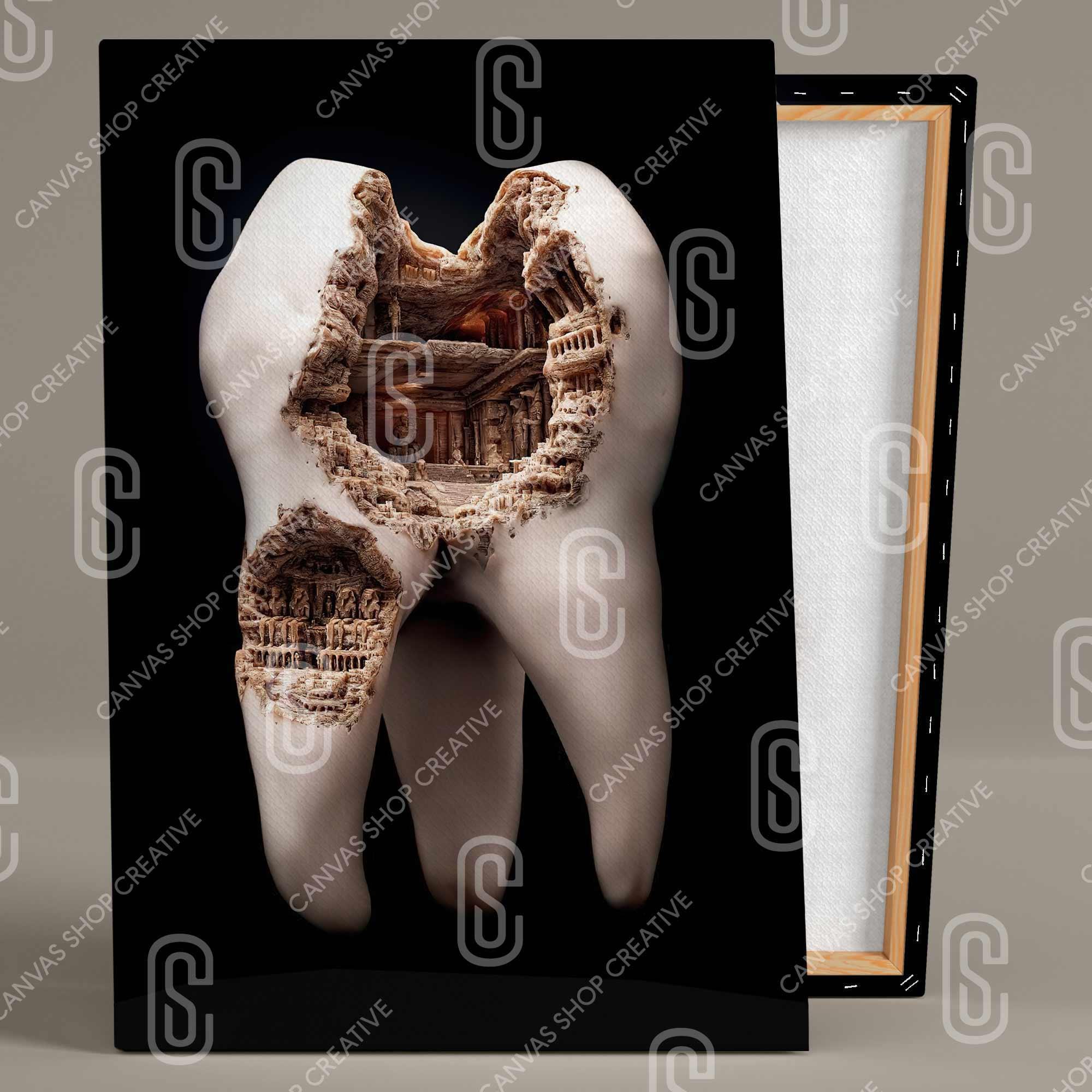 Tooth Wall Decor, Dental Clinic Wall Art, Dentist Wall Decor, Antient ...