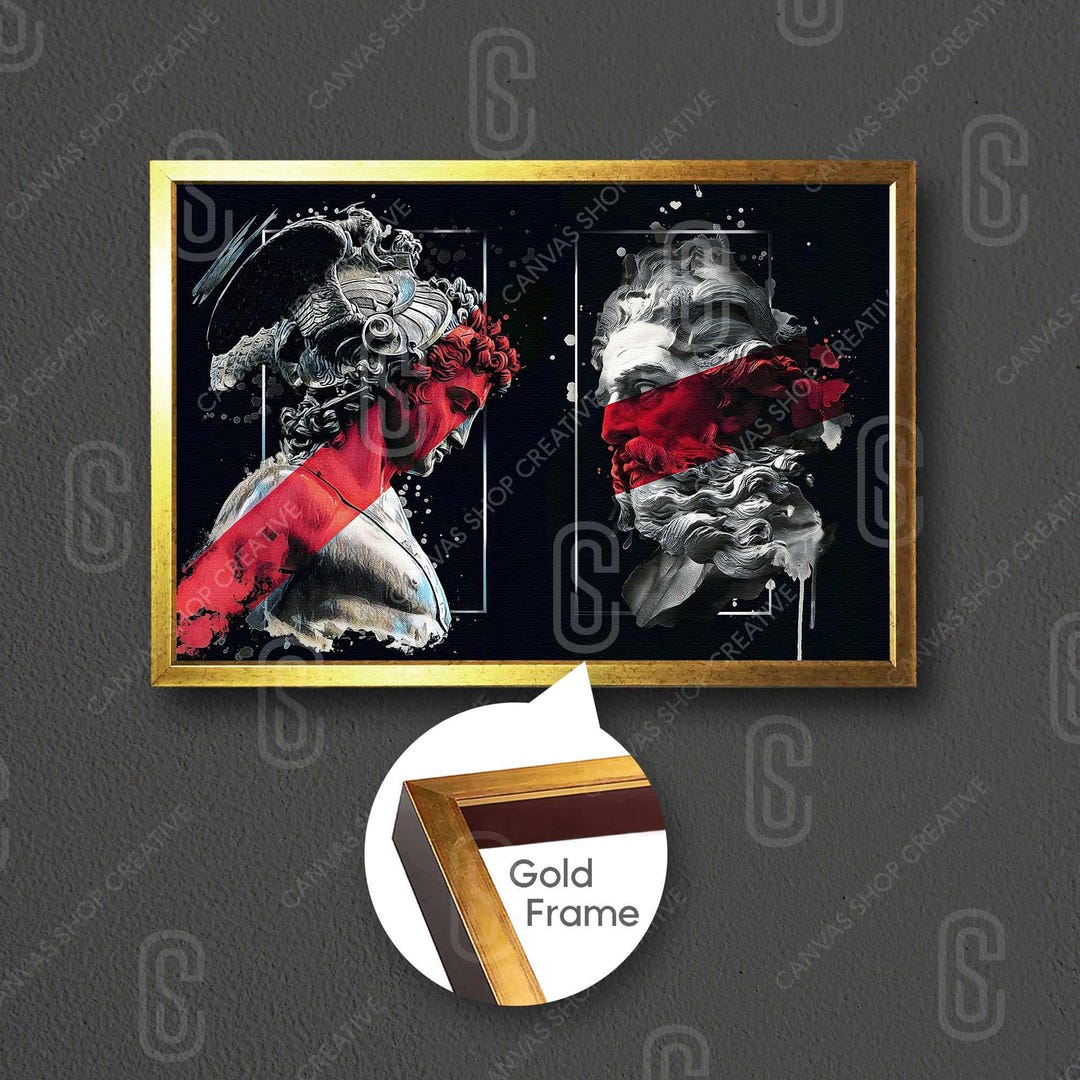 David Statue, Greek Mythology Poseidon God of the Seas, Modern Roll up ...