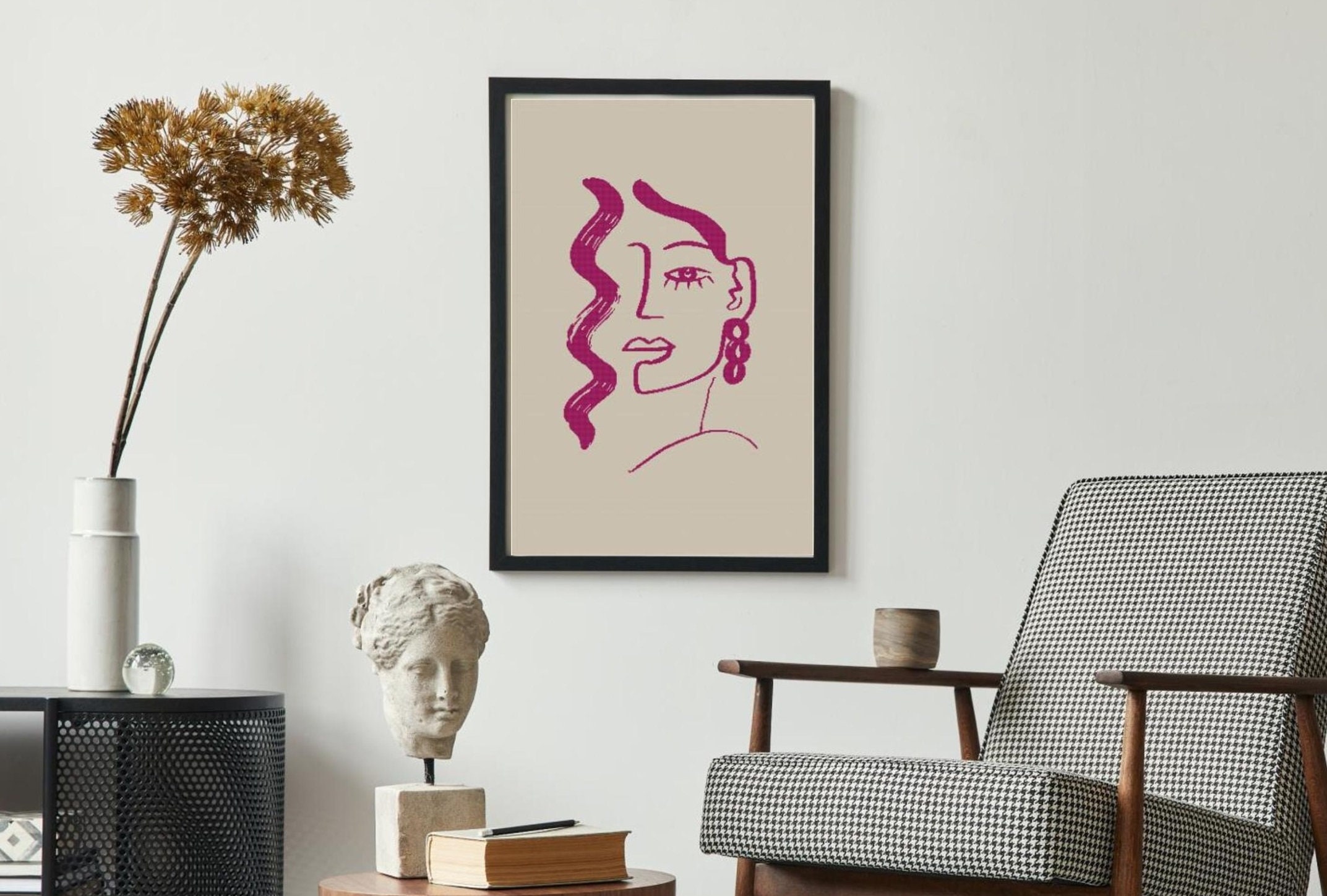 Cross stitch pattern LINE ART | Etsy