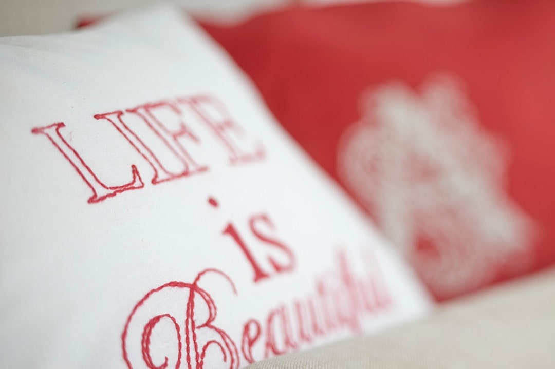 Embroidery Pattern, LIFE IS BEAUTIFUL - Etsy