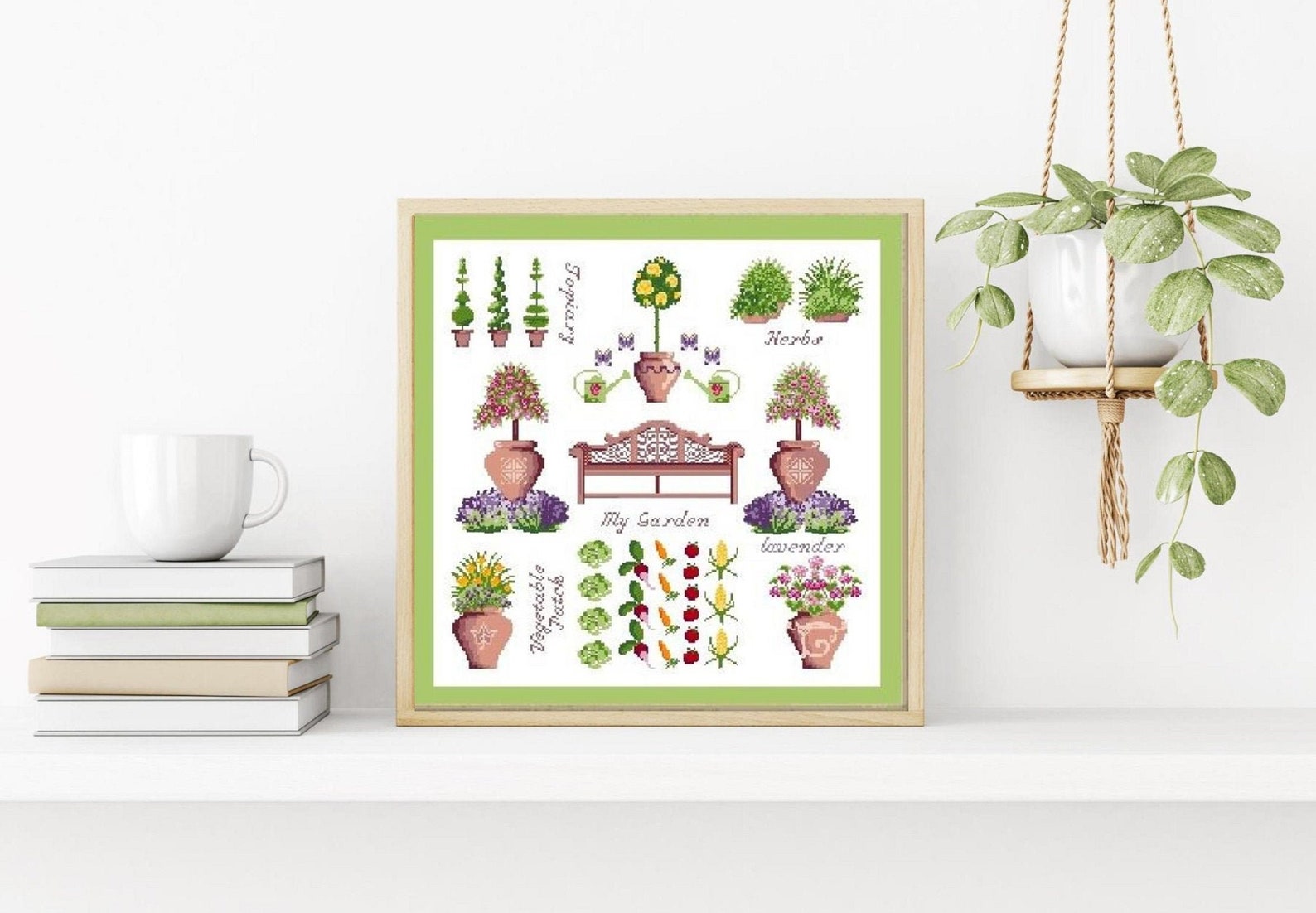 Cross Stitch Pattern, GARDEN SAMPLER - Etsy
