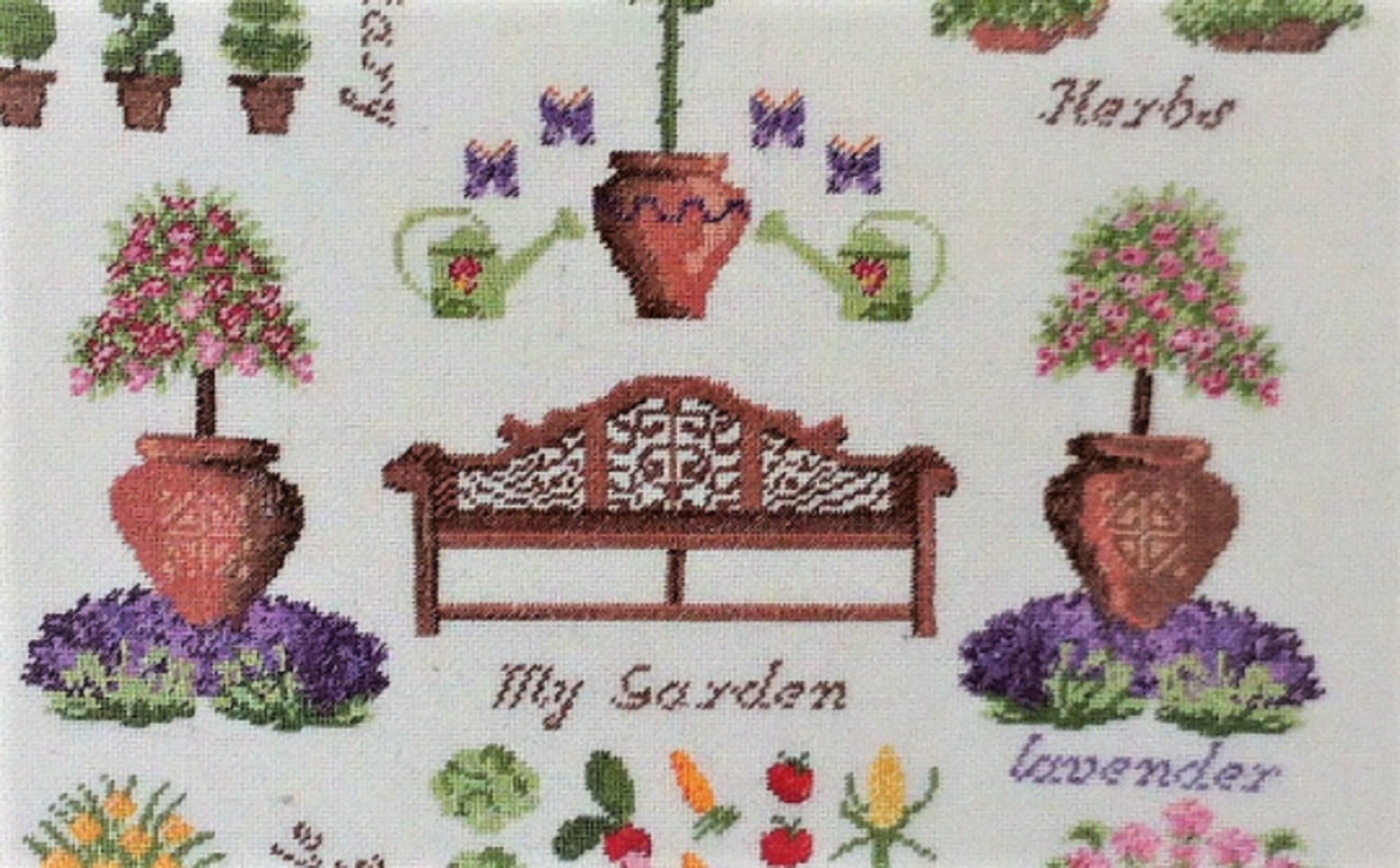 Cross Stitch Pattern, GARDEN SAMPLER - Etsy