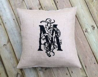 Monogram Needlepoint - Etsy
