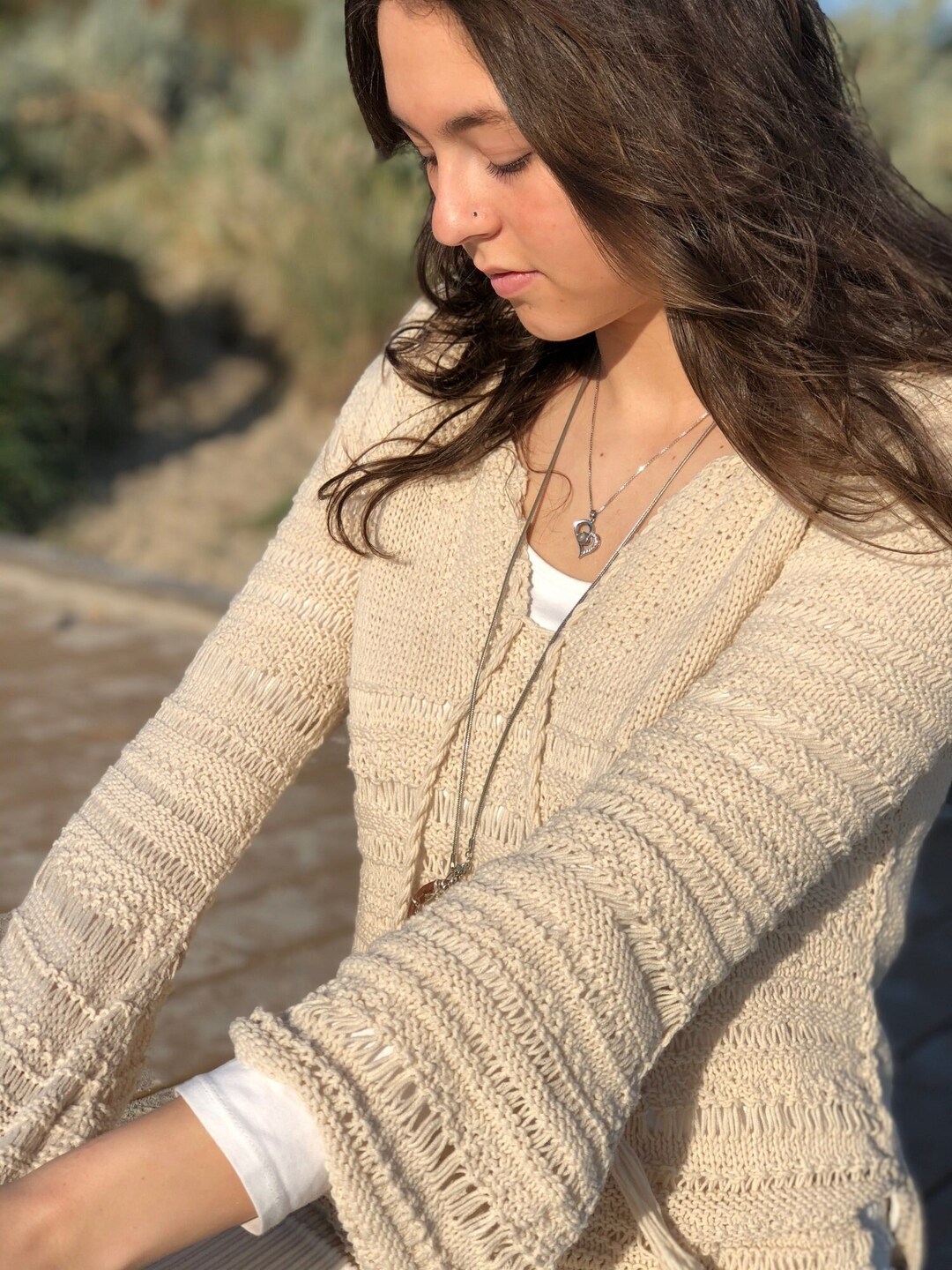 BOHO SWEATER, Knitting Pattern, Drop Stitch, Anette Eriksson,flared ...