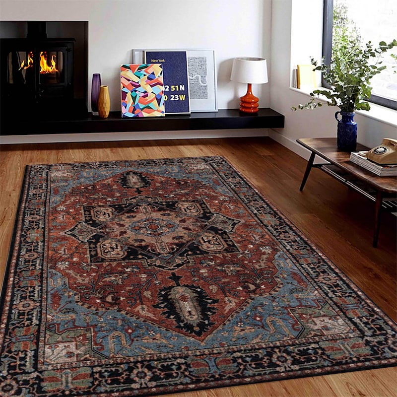 Dark Persian Carpet - Etsy