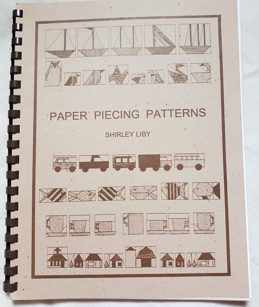 Paper Piecing Patterns Book by Shirley Liby Pieced Block Patterns for ...
