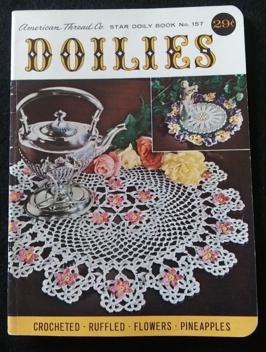 Doilies American Thread Co Star Doily Book 157 Crocheted - Etsy