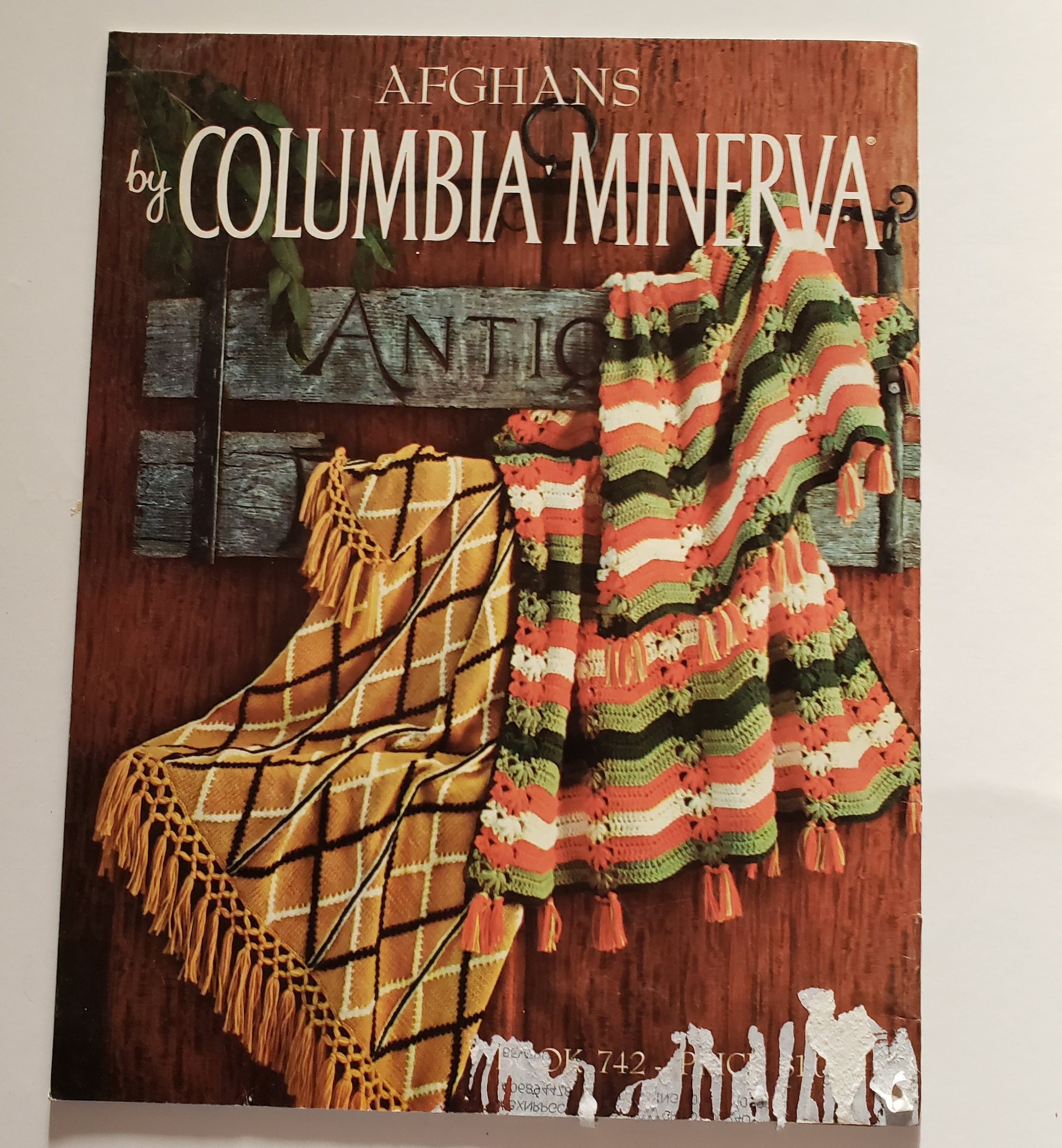 Vintage 1960s Afghans by Columbia Minerva Book 742 16 Afghan Patterns ...