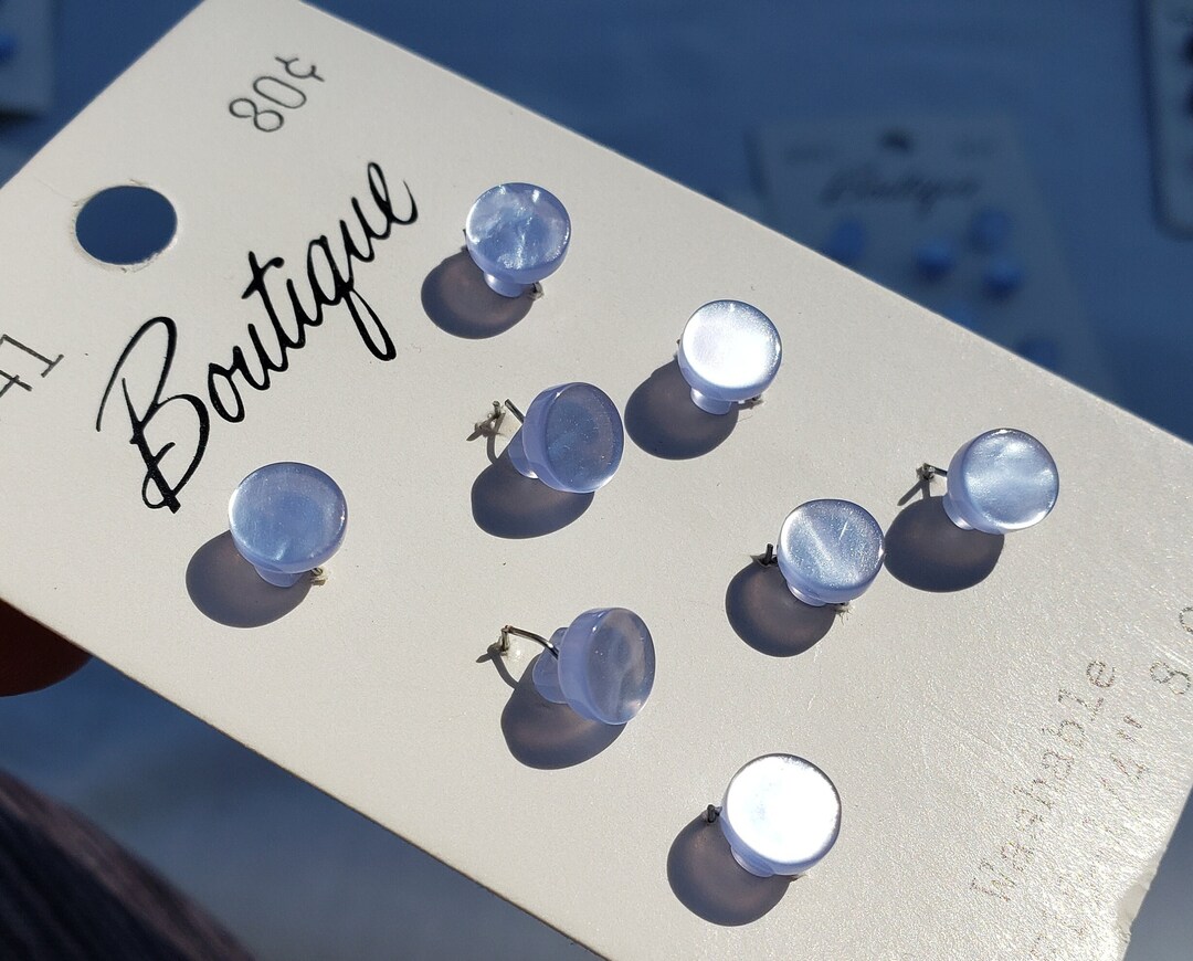 Tiny Light Blue Vintage Shank Buttons for Doll Clothes Kids Clothing ...