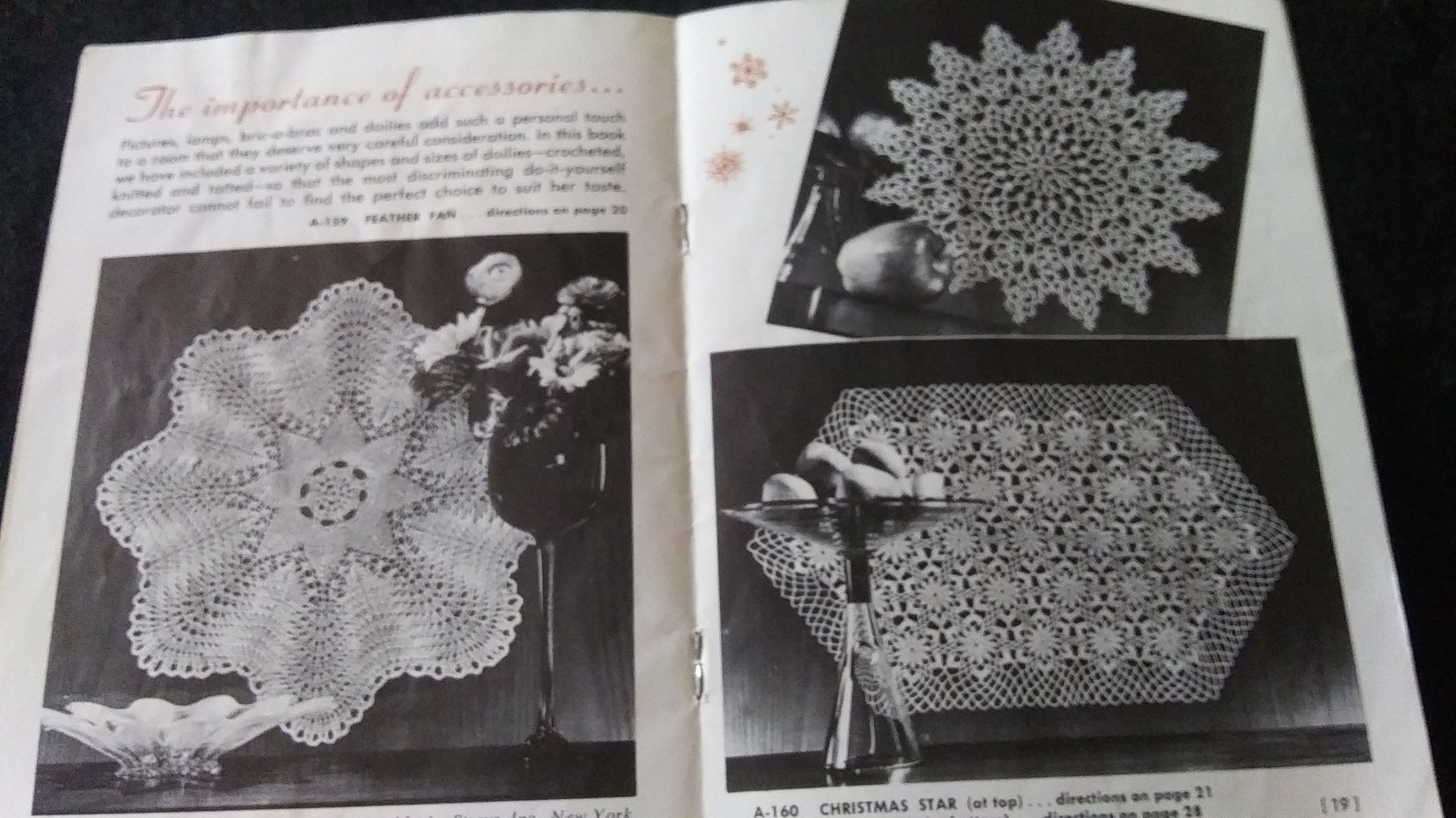 Priscilla Doilies to Crochet Knit and Tat Vintage Coats and Clark's ...