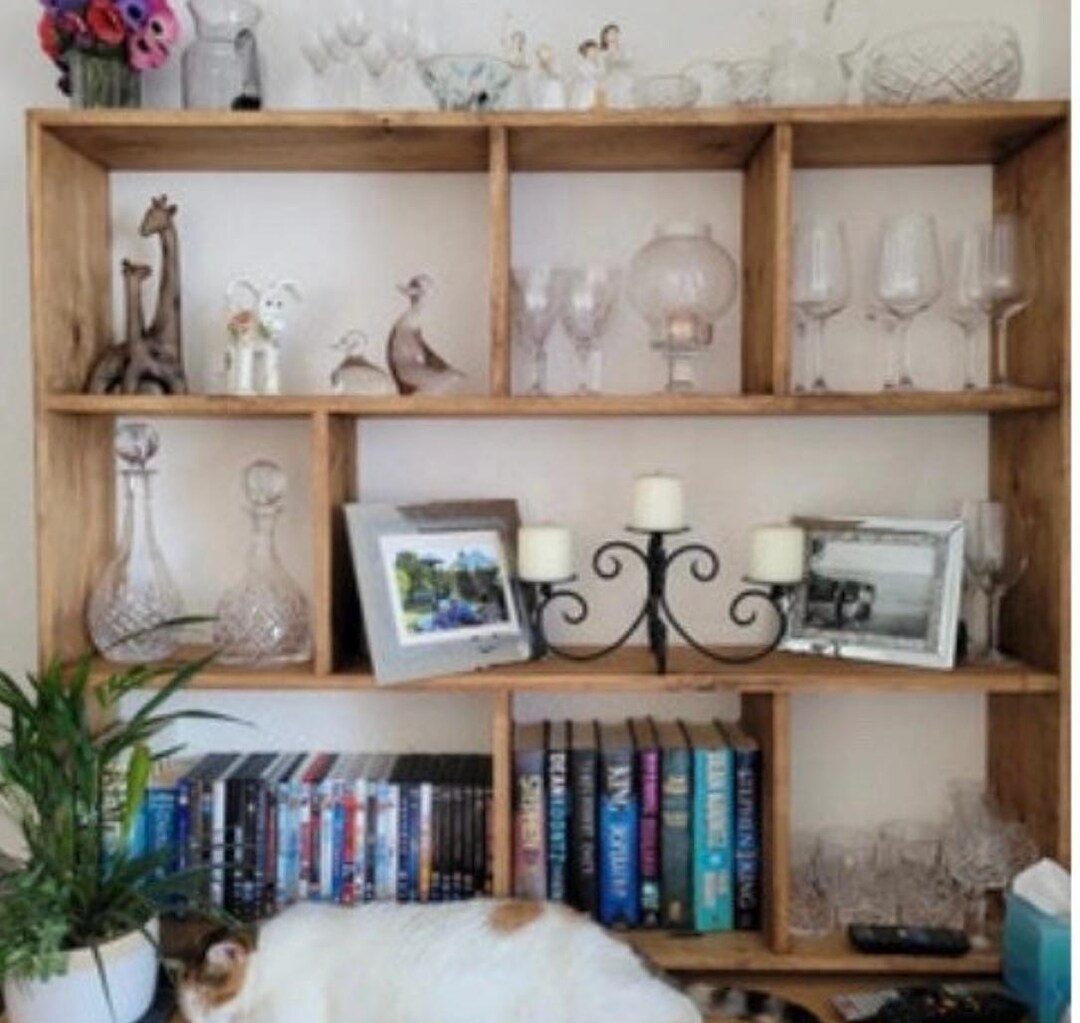 The Hannah Stained Bookcase Deposit Available - Etsy