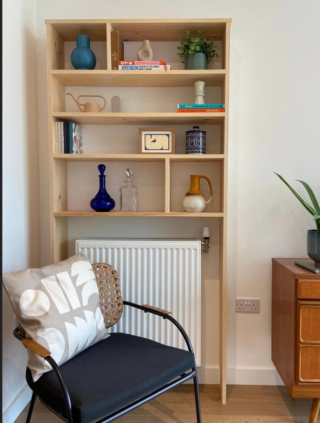 The Stacy Stained Over Radiator Bookcase Deposit Available - Etsy