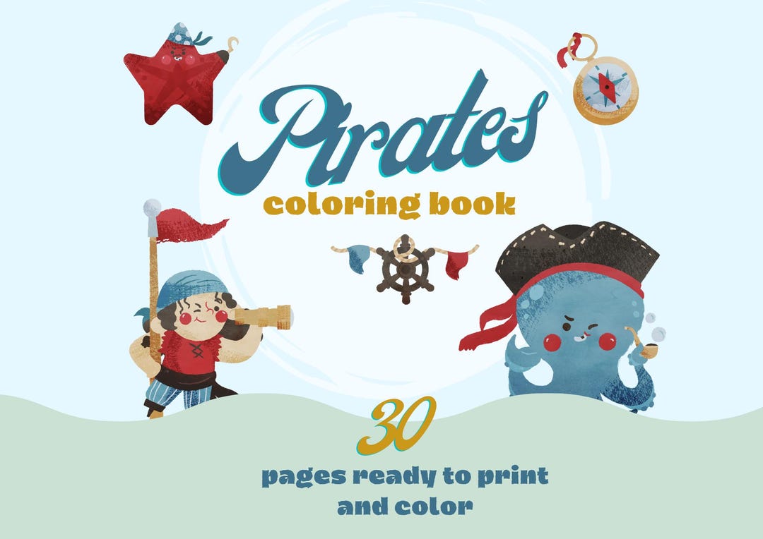 30 PIRATES Coloring Pages | Ideal for Themed Birthdays, as an Activity ...