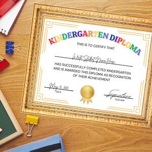 Printable K-5 Graduation Certificates | Elementary School Diploma ...
