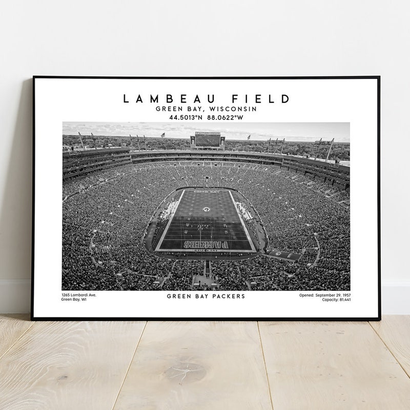 Lambeau Field Print Frame - Etsy