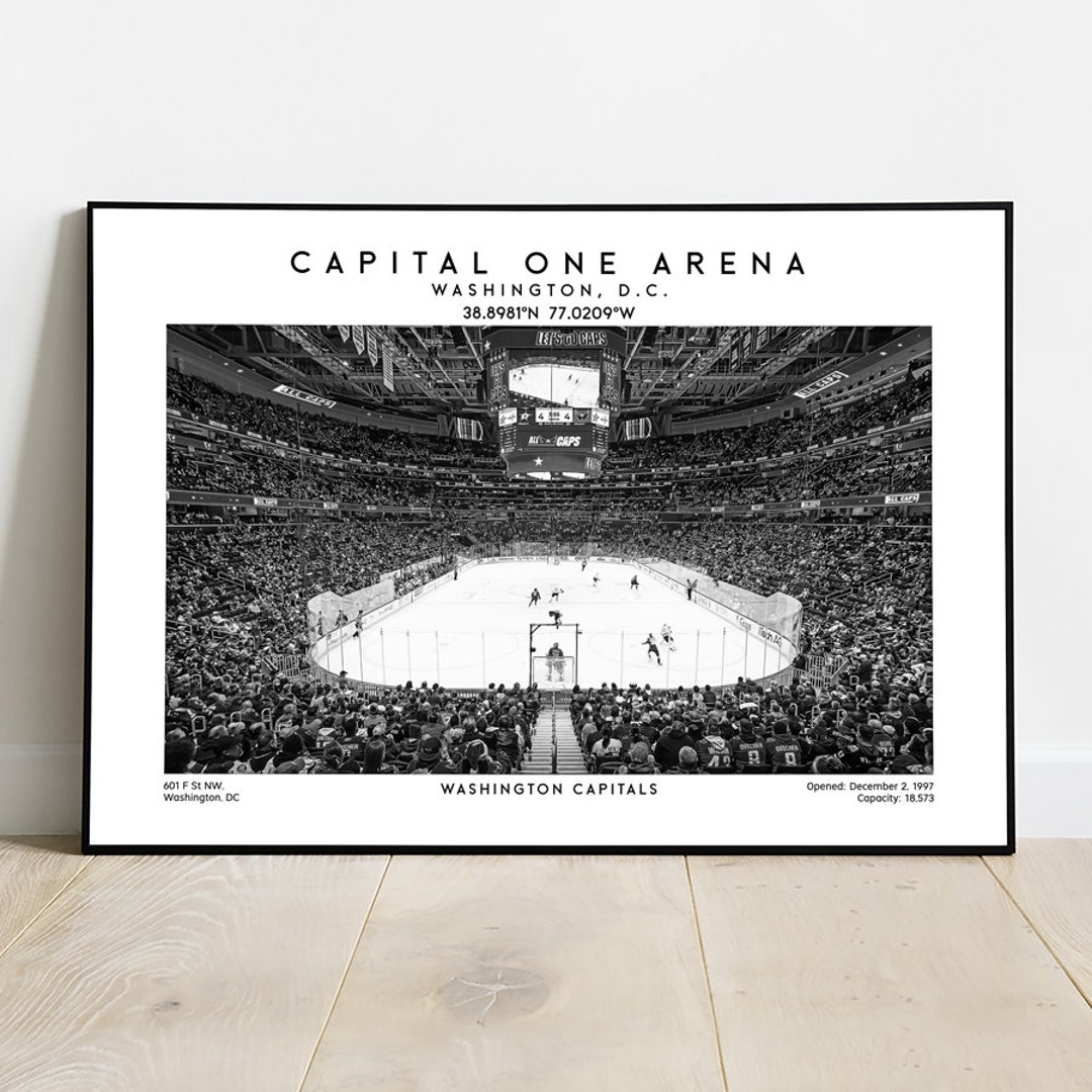 Capital One Arena Art Print, Iconic Washington Capitals Ice Hockey ...