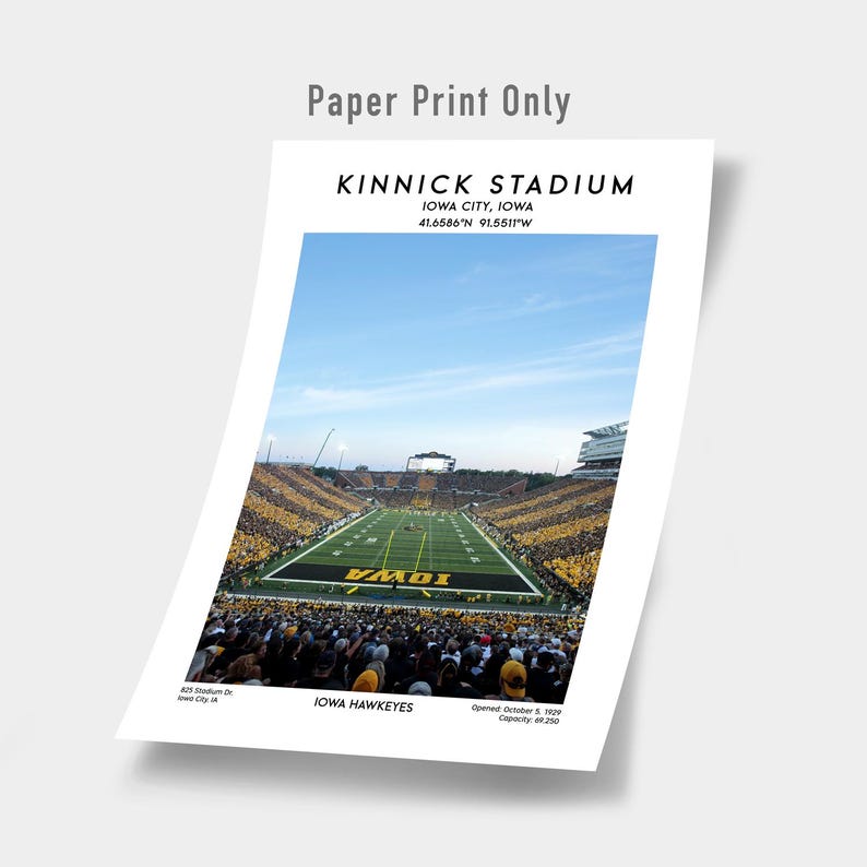 Kinnick Stadium Poster – Iowa Football Wall Art - Etsy