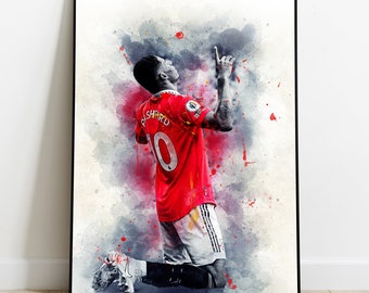 Marcus Rashford 2019-20 Drawing Giclée Print - Etsy