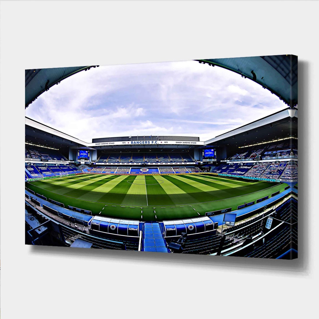 Ibrox Stadium Framed Canvas Print - Etsy