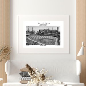 Truist Park Poster – Atlanta Baseball Stadium Wall Art - Etsy
