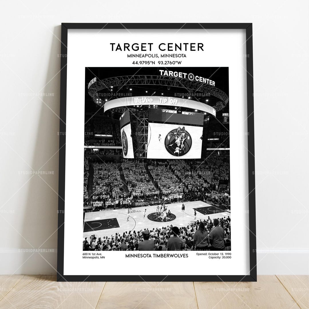 Target Center Poster – Minnesota Basketball Stadium Wall Art Print - Etsy