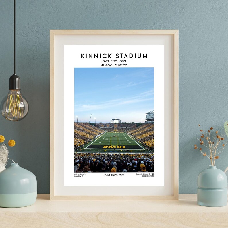 Kinnick Stadium Poster – Iowa Football Wall Art - Etsy