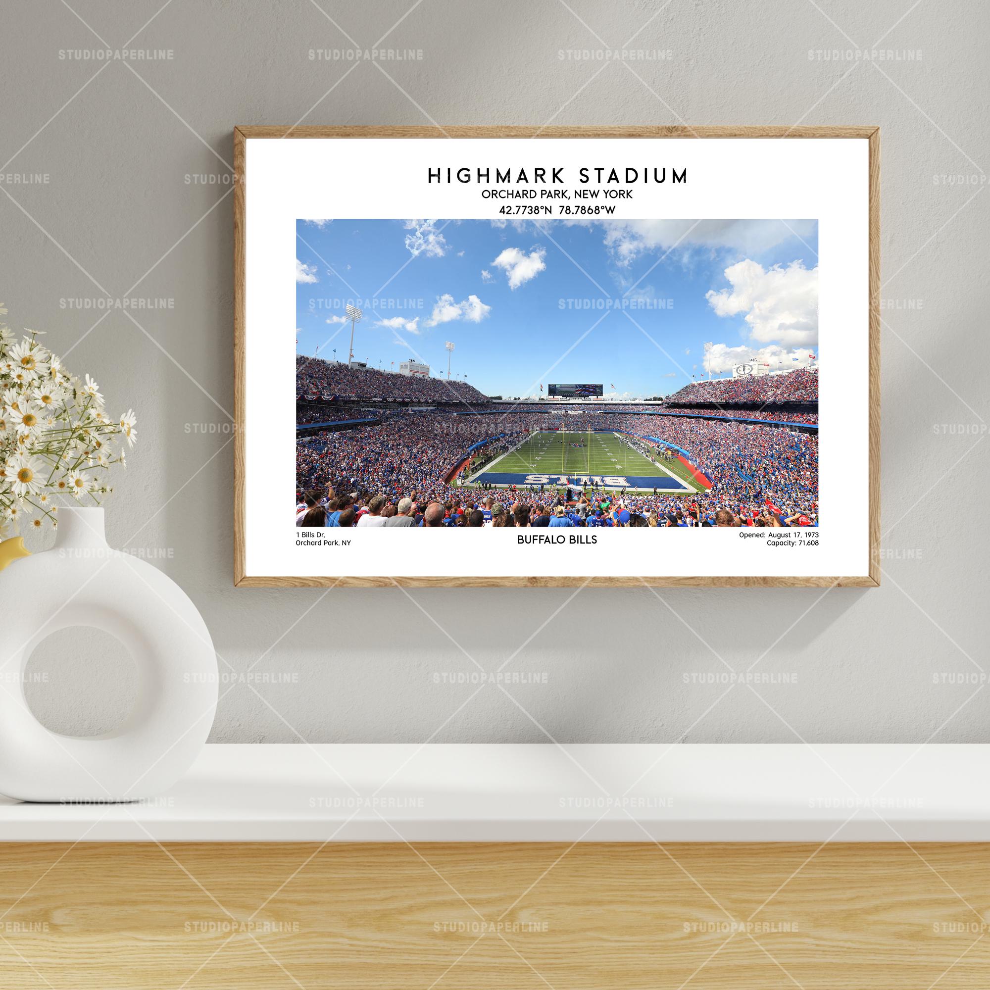 Highmark Stadium Wall Art – Buffalo Football Stadium Poster - Etsy