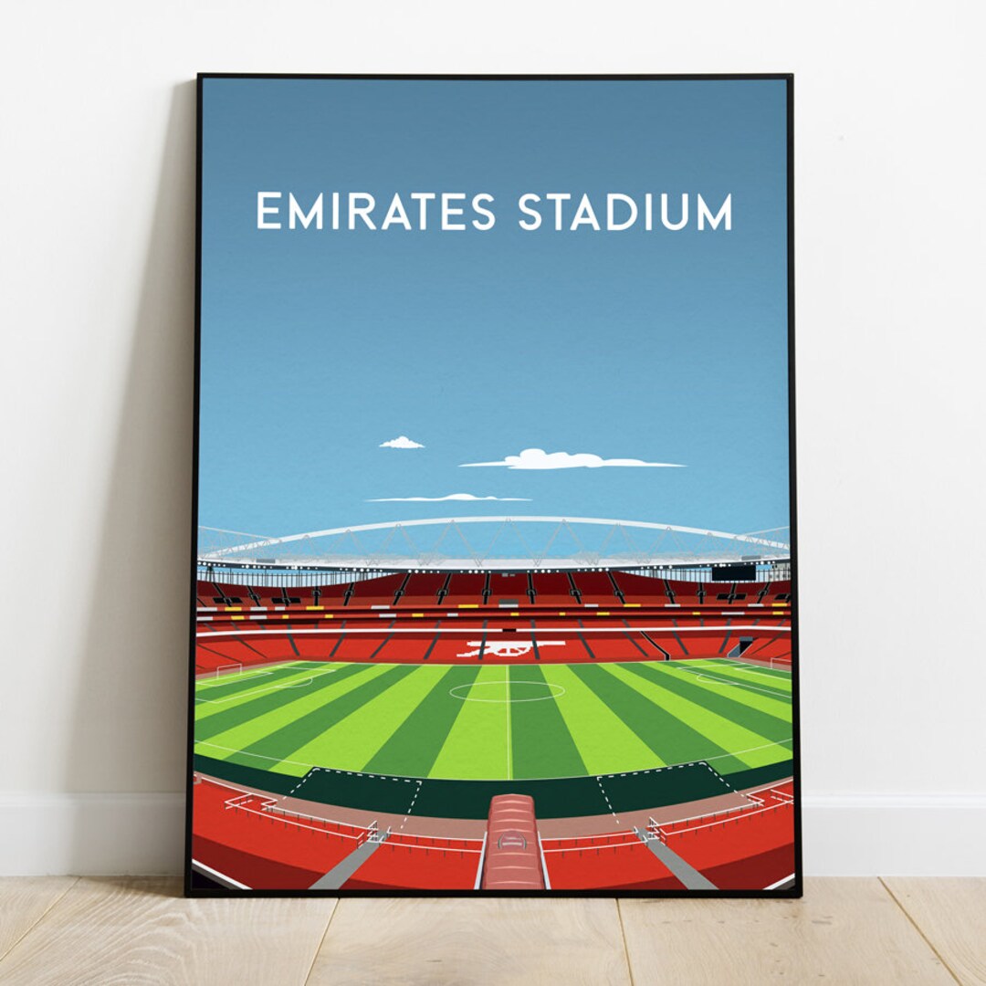 Emirates Stadium Art Print Iconic North London Football Venue - Etsy