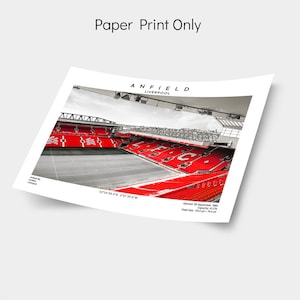 Anfield Stadium Poster Football Pitch Wall Art - Etsy