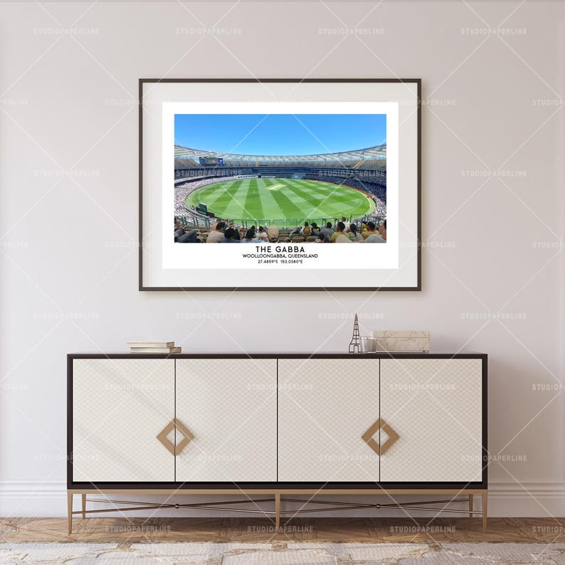 The Gabba Poster – Brisbane Cricket Stadium Wall Art Print - Etsy