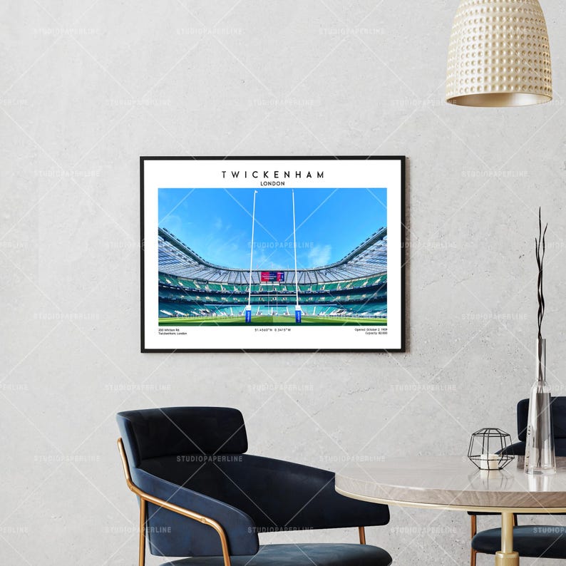 Twickenham Rugby Stadium Art Print – England Rugby Poster - Etsy UK