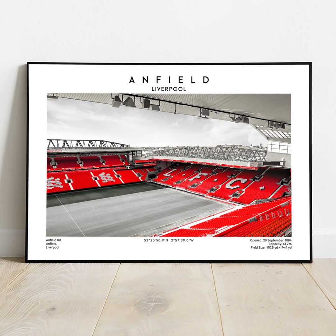 Anfield Stadium Poster Football Pitch Wall Art - Etsy