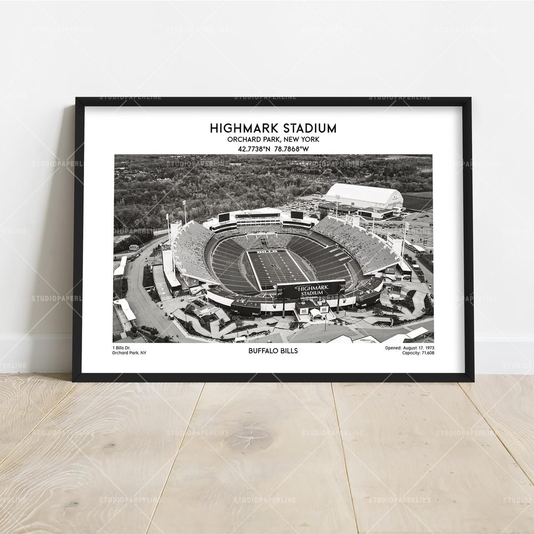 Highmark Stadium Poster Print – Orchard Park Football Stadium Wall Art ...