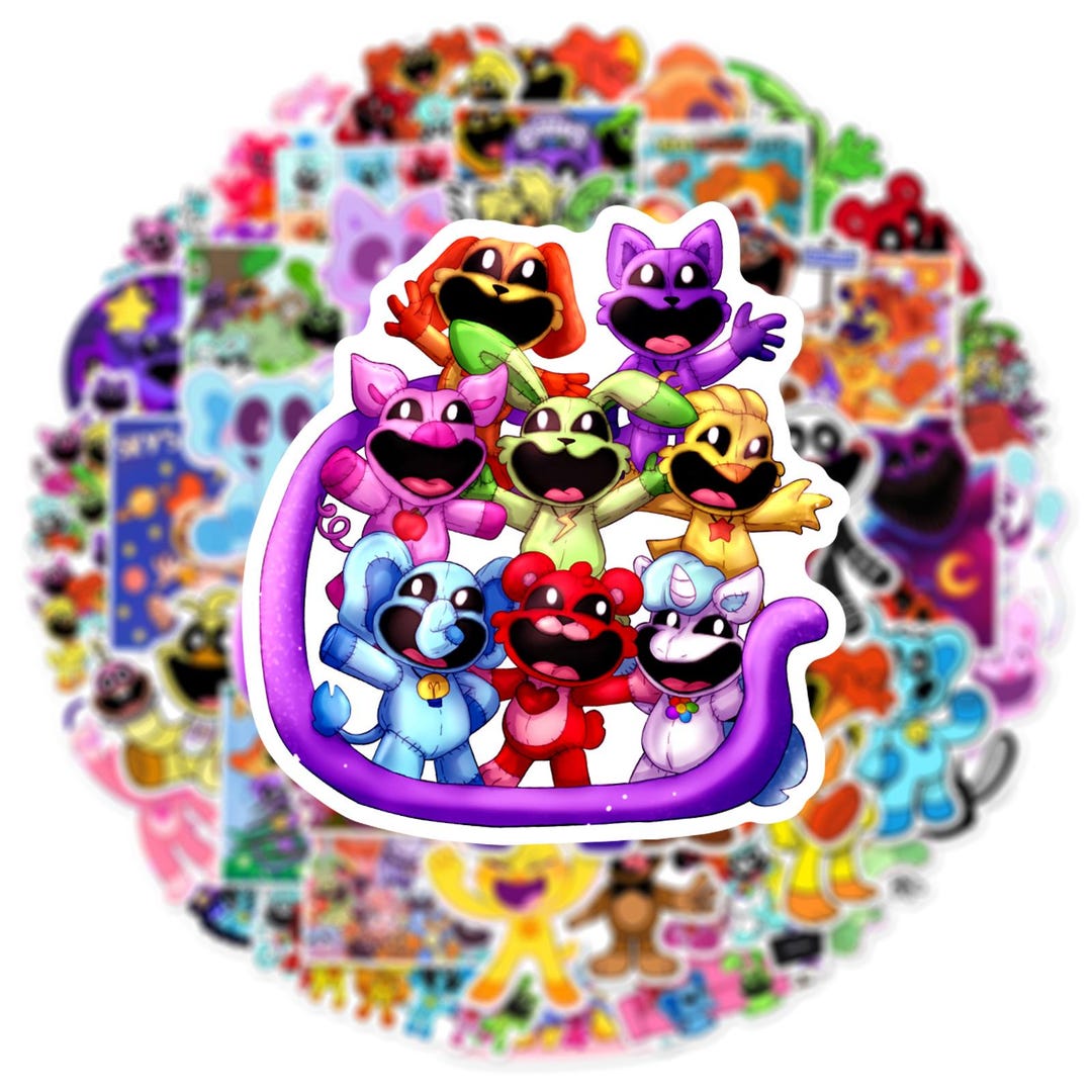 30/50/100pcs Cartoon Smiling Critters Animal Stickers Decals DIY for ...