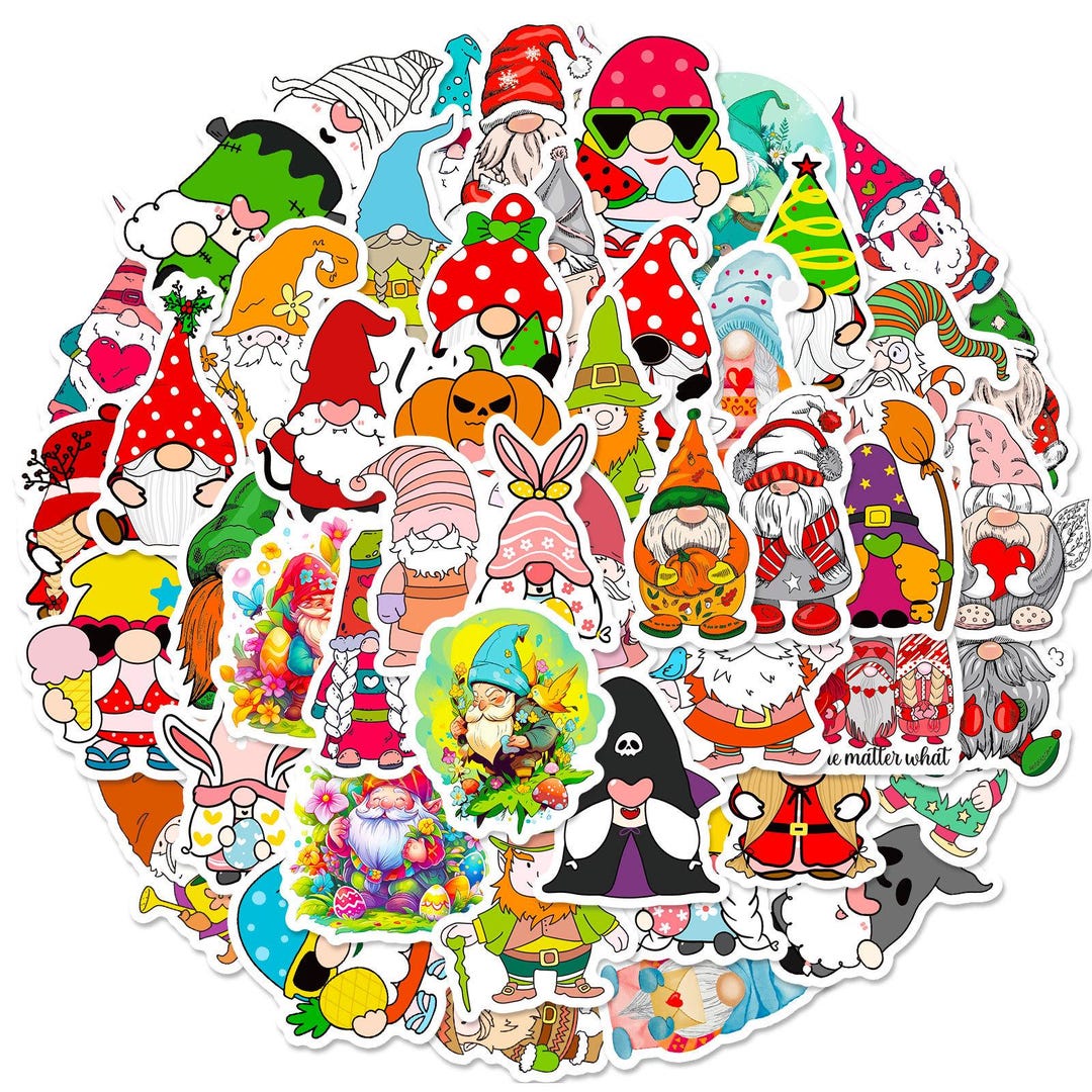 50/100pcs Cartoon Dwarf Stickers Decals DIY for Laptop Luggage ...