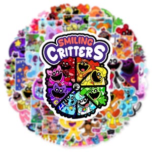 30/50/100pcs Cartoon Smiling Critters Animal Stickers Decals DIY for ...