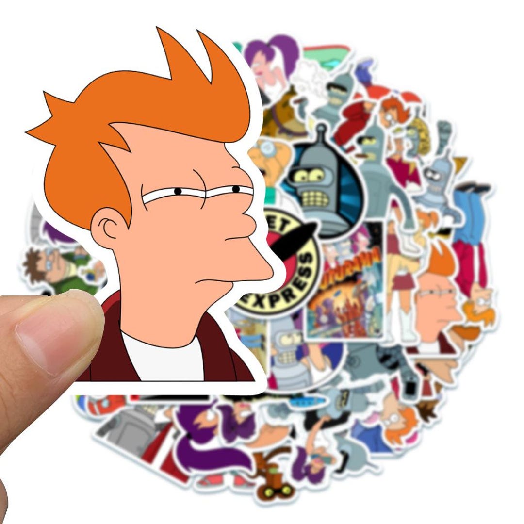 50/100pcs Cartoon Futurama Stickers Decals DIY for Laptop Luggage ...