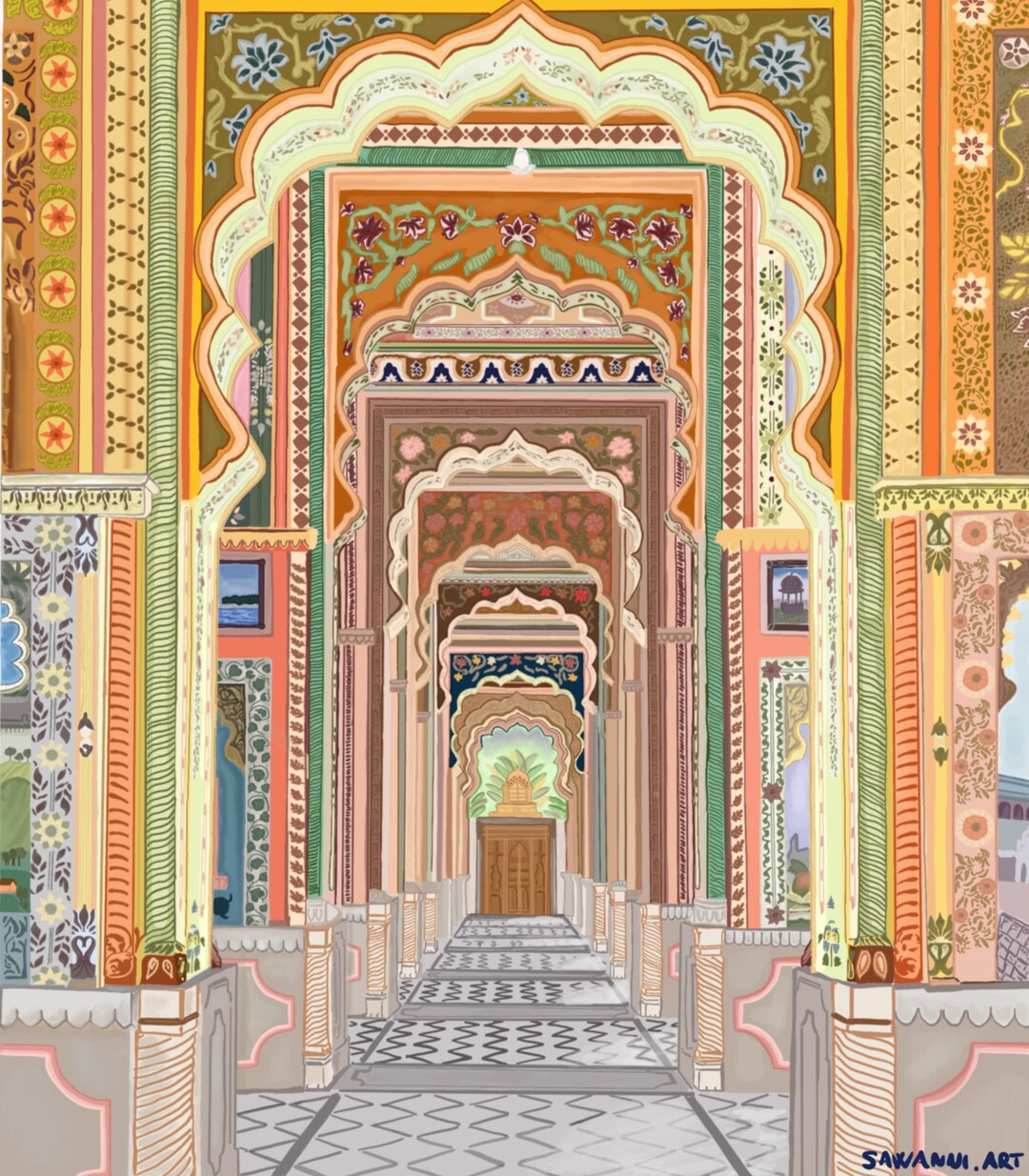 I Like to Draw Illustrations From My Travels in Procreate. - Etsy