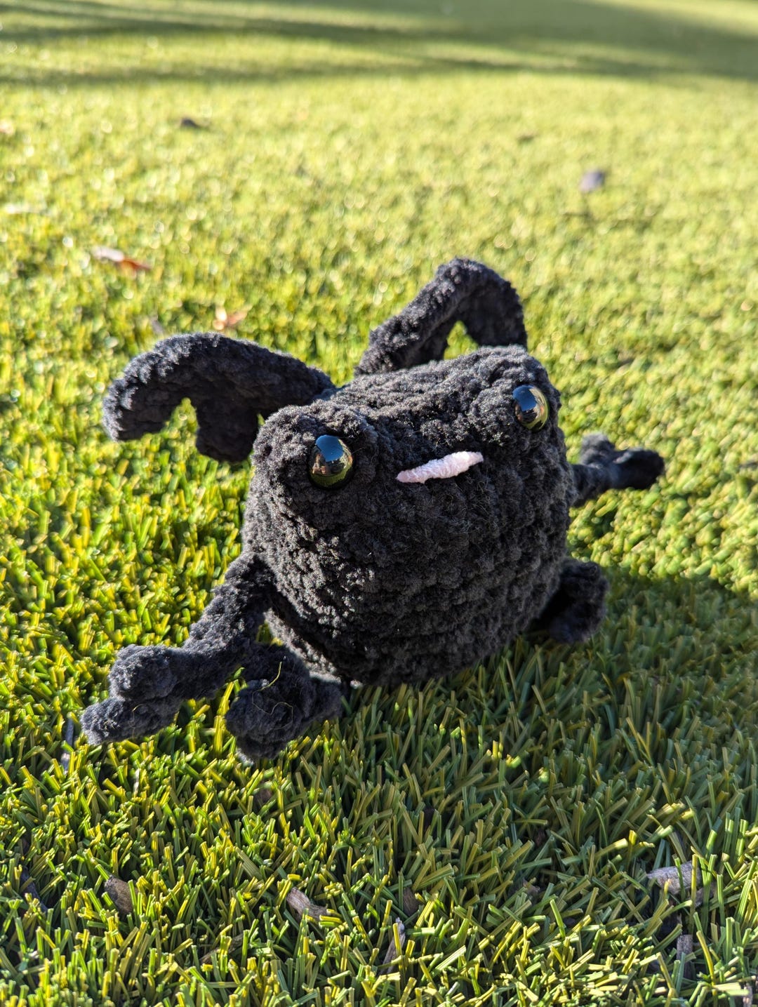 Crochet Bat Frog Handmade Fall Decor Autumn Crochet Frog Halloween ...