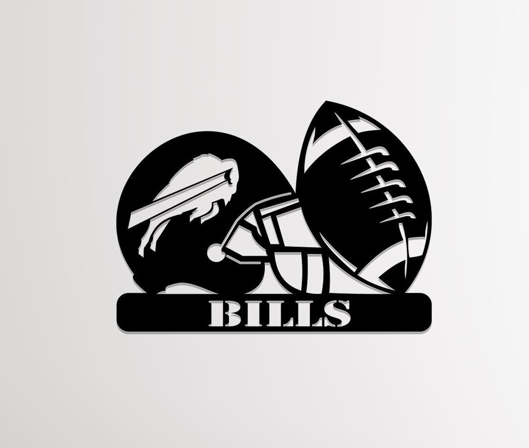 Buffalo Bills Metal Sign, Buffalo Bills Wall Decor, Metal Sign for Wall ...