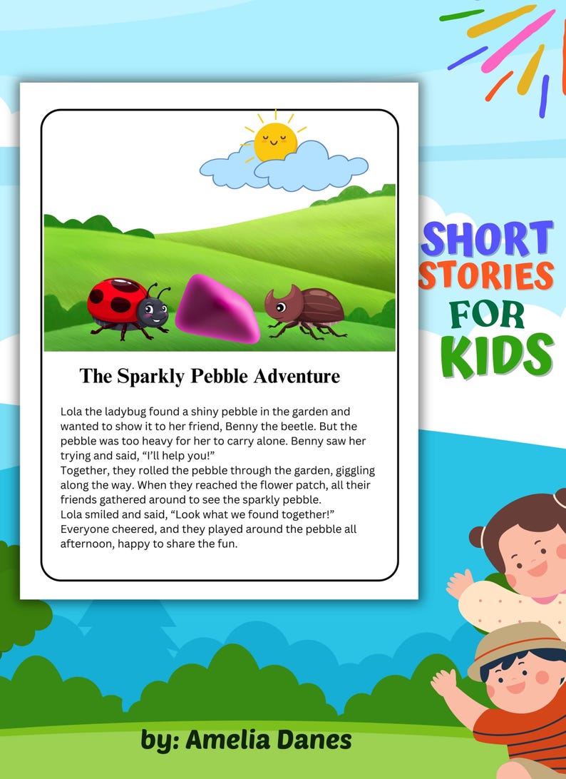 20 Short Stories for Kids, Digital Printable, Toddler Book, Kids ...