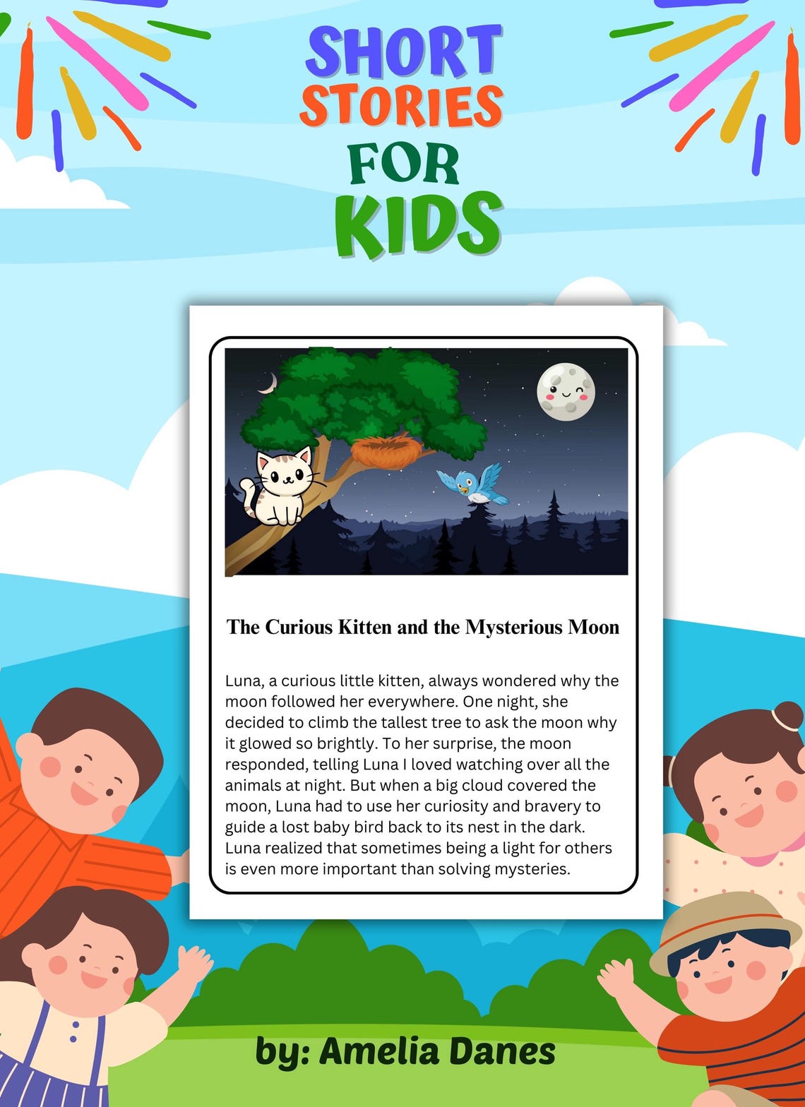 20 Short Stories for Kids, Digital Printable, Toddler Book, Kids ...